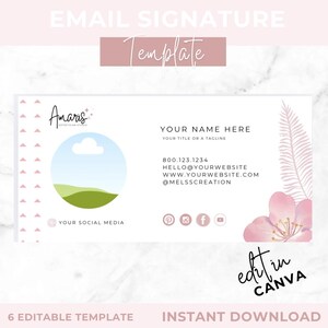 Rose Email Signature Design Logo Template, Best Selling Email Marketing ...
