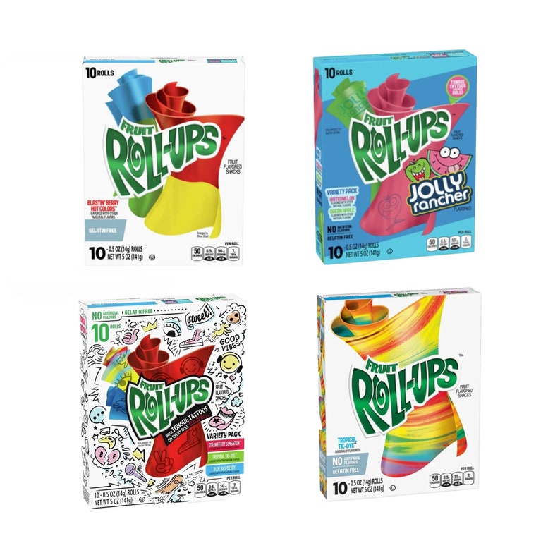Fruit Roll-ups Fruit Flavored Snacks Betty Crocker Fruit Roll-ups ...