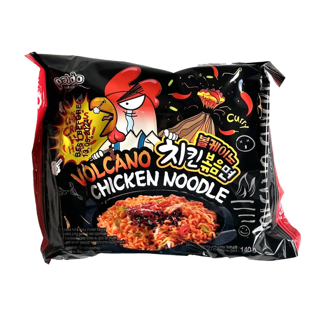 Paldo Volcano Chicken Noodle Extra Spicy Korean Noodles - Etsy