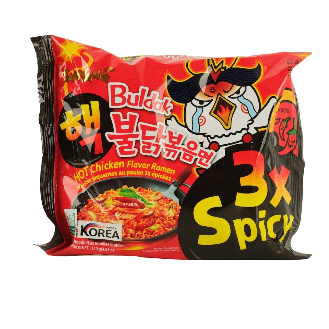 Samyang 3X Spicy Hot Chicken Flavor Ramen Korean Spicy Noodles 140g - Etsy Samyang 3X Spicy Hot Chicken Flavor Ramen Korean Spicy Noodles 140g - Etsy
