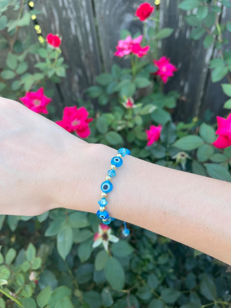 Evil Eye Bracelet, Adjustable Evil Eye Bracelet, Protection Bracelet, String Bracelet - Etsy