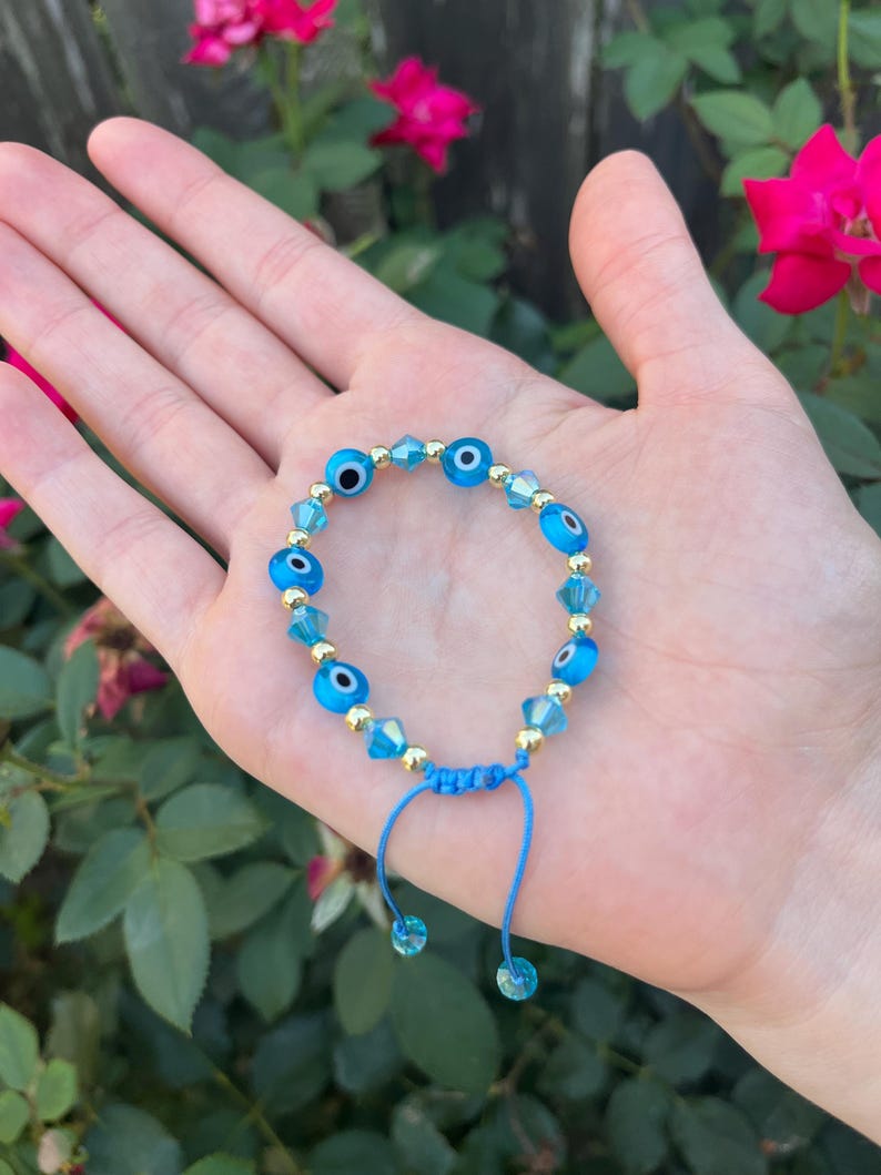Evil Eye Bracelet, Adjustable Evil Eye Bracelet, Protection Bracelet, String Bracelet - Etsy