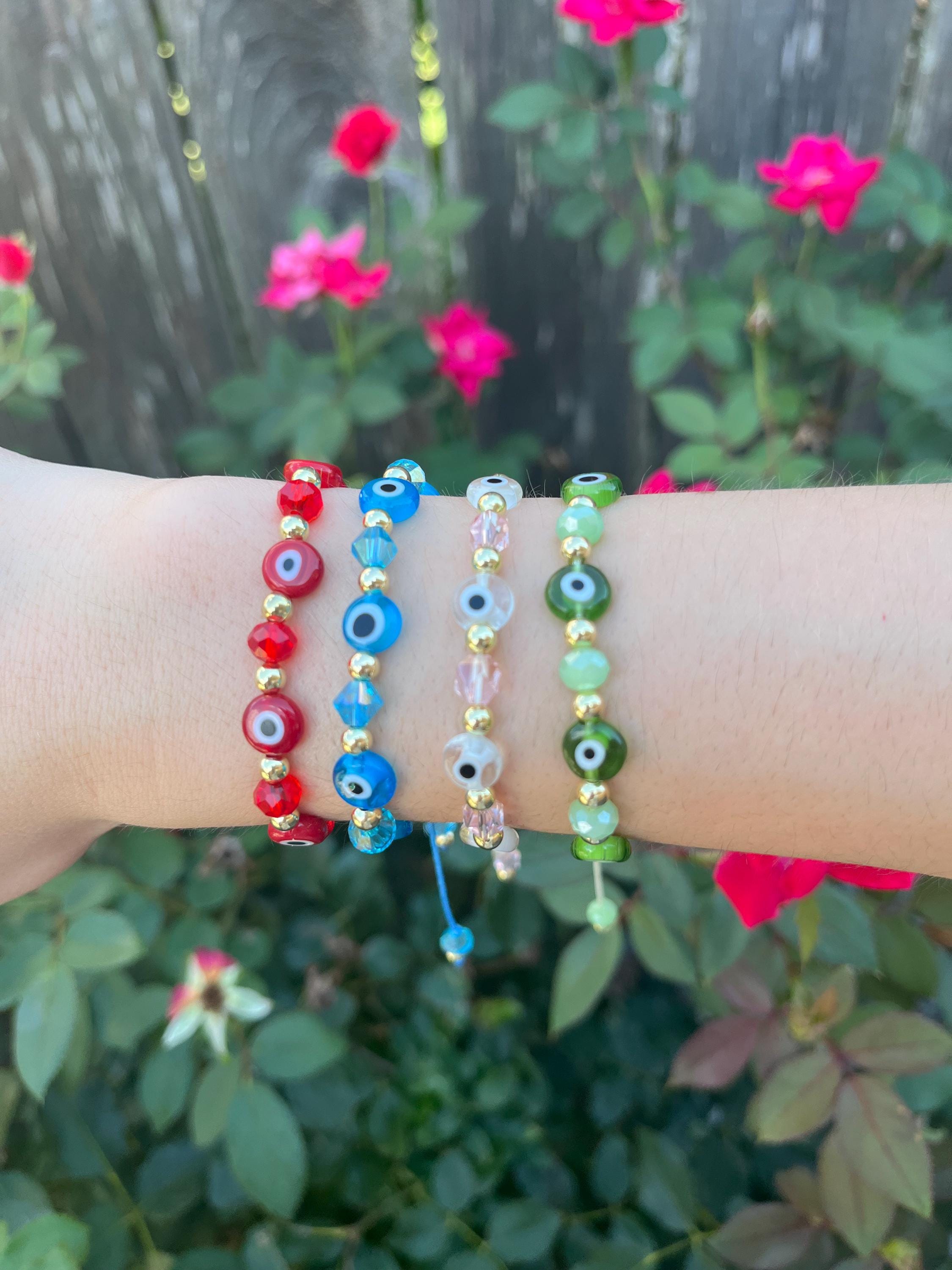 Evil Eye Bracelet, Adjustable Evil Eye Bracelet, Protection Bracelet ...