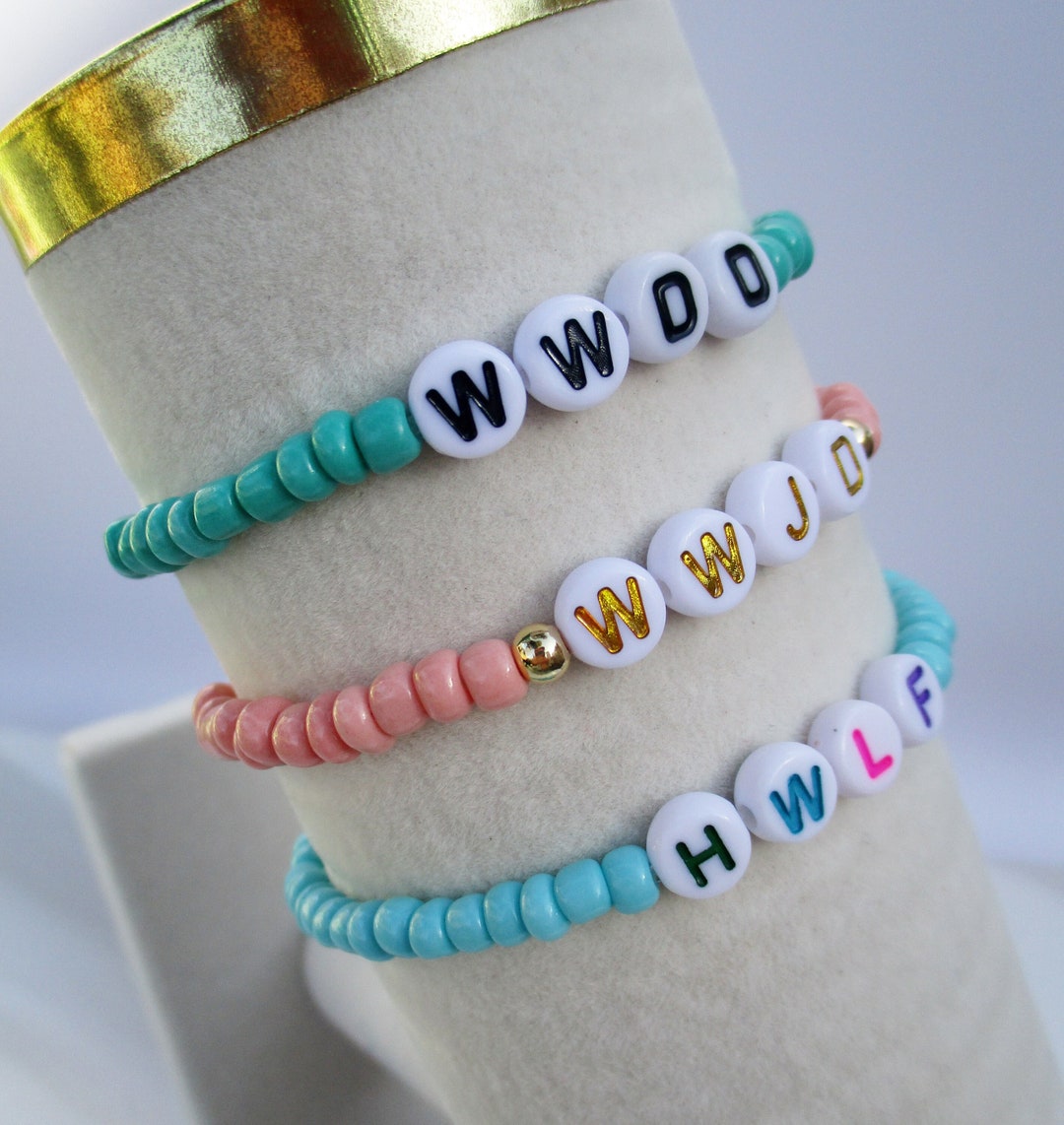 W.W.J.D / H.W.L.F Custom Bracelet, What Would Jesus Do, Christian ...