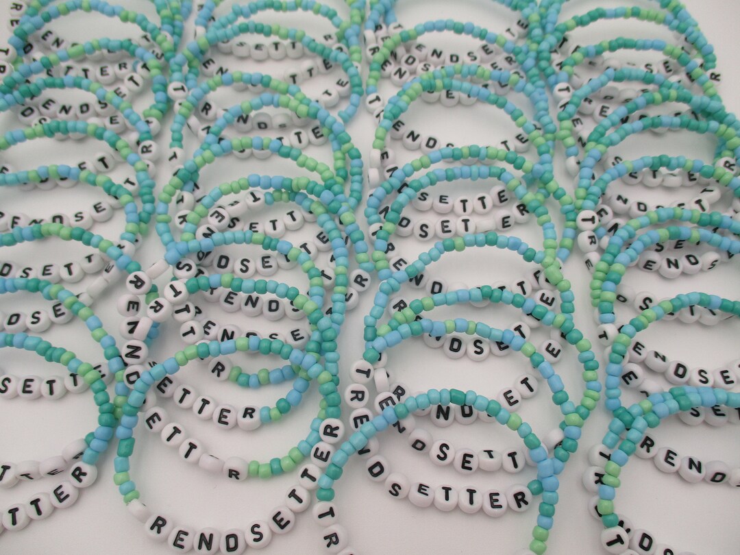 25-50-100-200-1000 Bulk Order Personalized Custom Beaded Name Bracelets ...