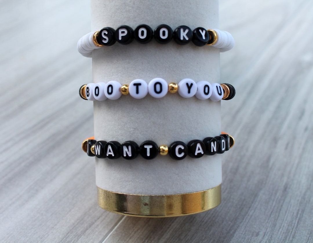 Halloween Bracelet, Halloween Gift, Custom Halloween Gift, Halloween ...