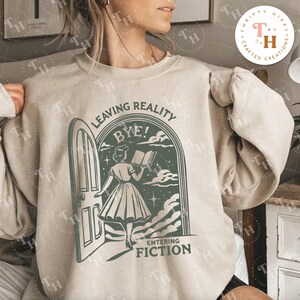 Leaving Reality PNG SVG EPS | Entering Fiction Book Lover Design ...