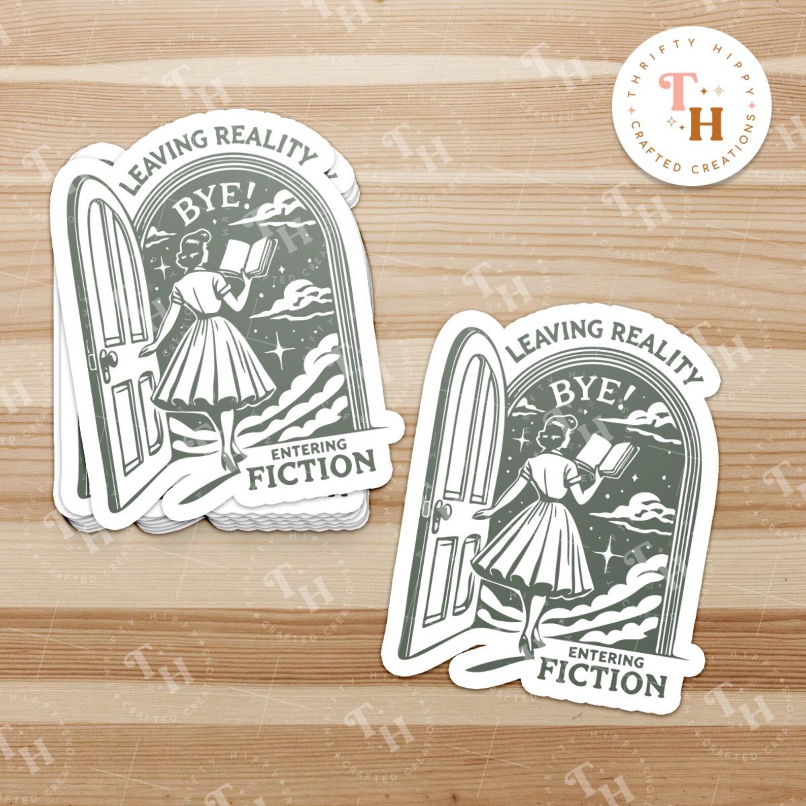 Leaving Reality PNG SVG EPS | Entering Fiction Book Lover Design ...