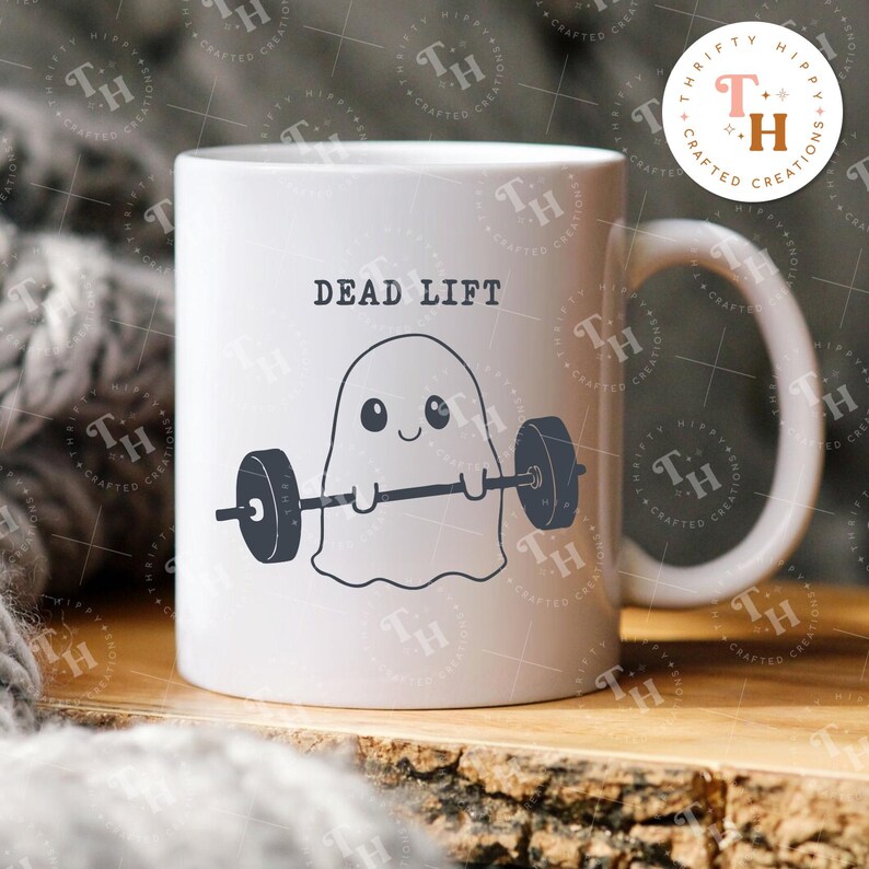 Dead Lift PNG SVG EPS | Funny Ghost Weightlifting Halloween Graphic ...