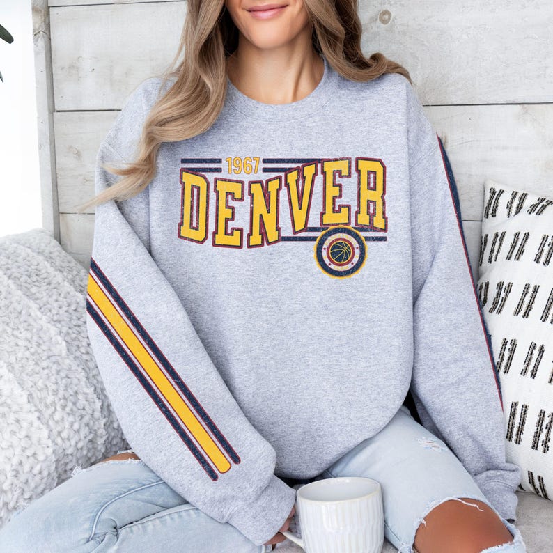 Denver Basketball Retro Unisex Sweatshirt, Nugget Basketball Fan Gift ...