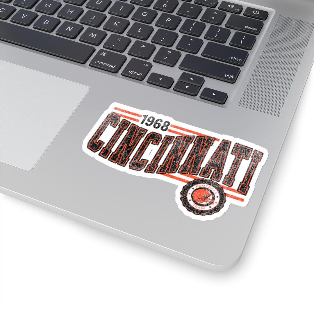Cincinnati Football Kiss-cut Vinyl Decal, Bengal Laptop Sticker ...