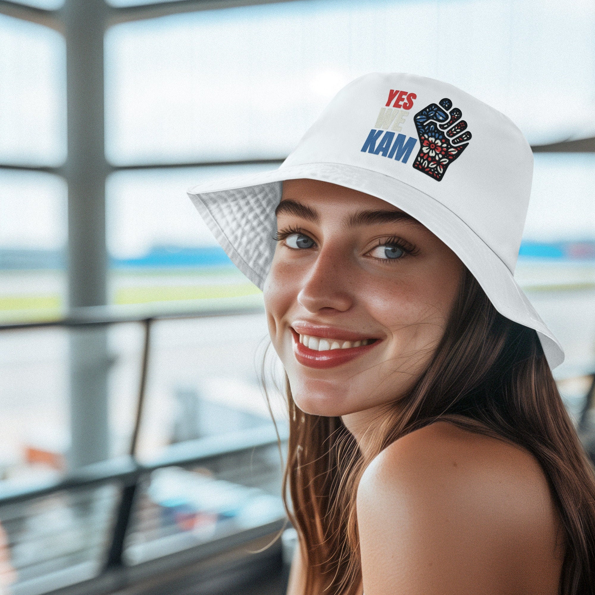 Yes We Kam Bucket Hat, Kamala Harris 2024 Fisherman's Hat, Anti Trump ...