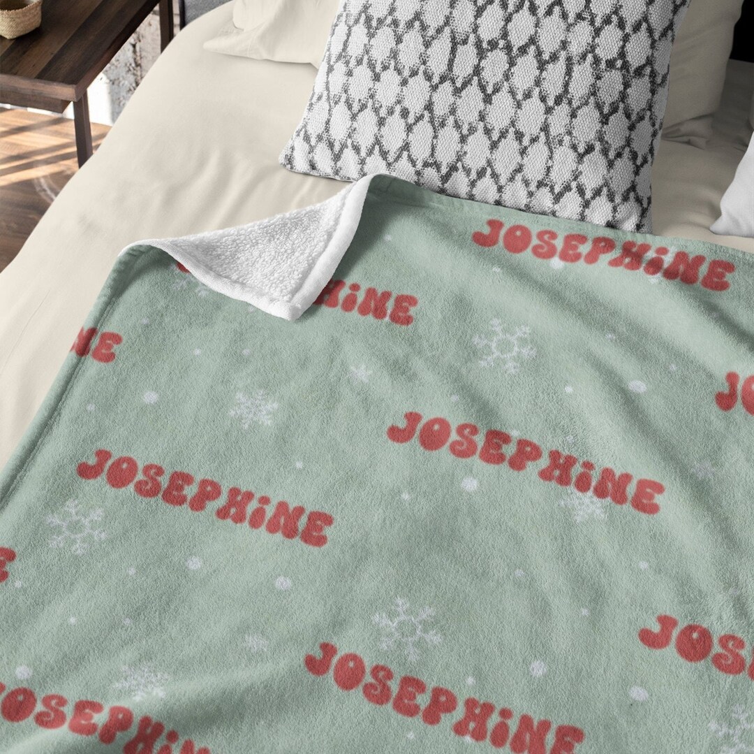 Custom Childrens Christmas Tree Minky Plush Blanket, Personalized ...