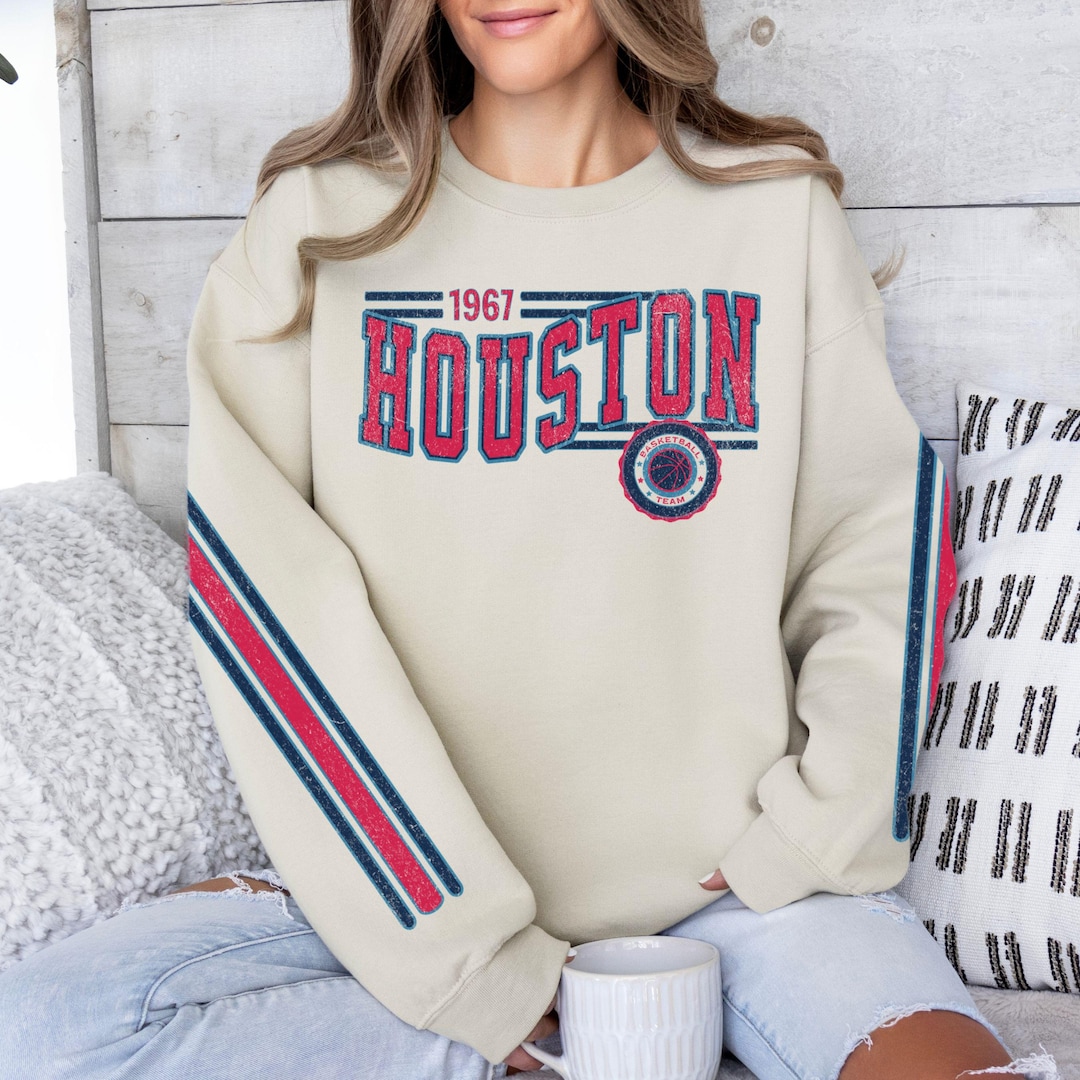 Houston Basketball Retro Unisex Sweatshirt, Rocket Basketball Fan Gift ...