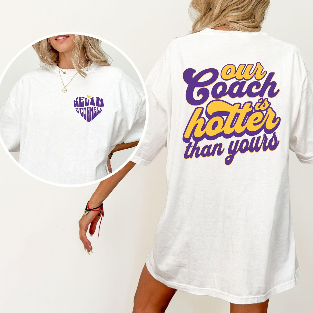 Vintage Kevin O'connell Heart Tee, Retro Minnesota Football Shirt, Viking Shirt, Our Coach is ...