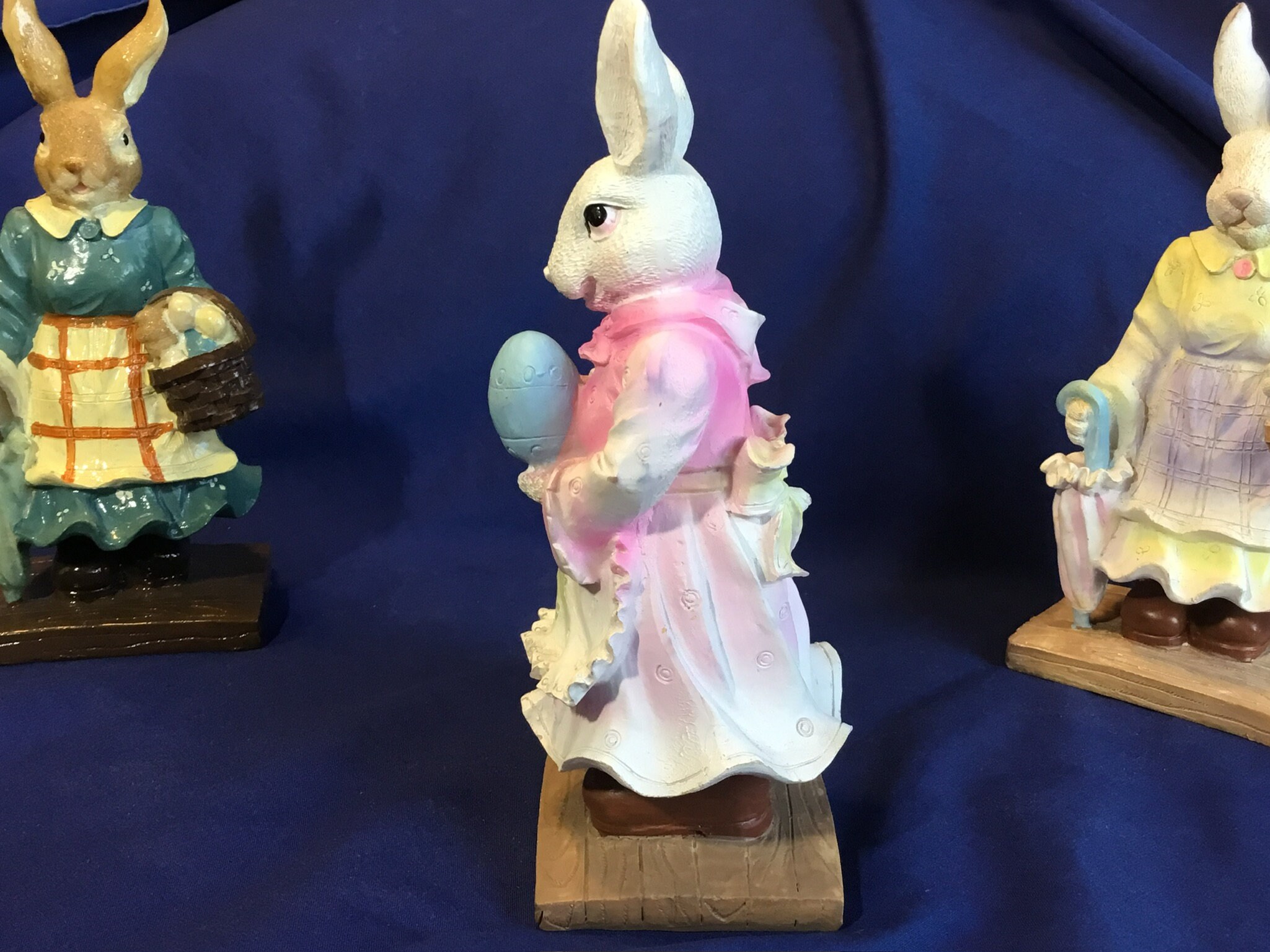 Easter Rabbits Delivering Baskets and Eggs - Set of Three (3) - Etsy