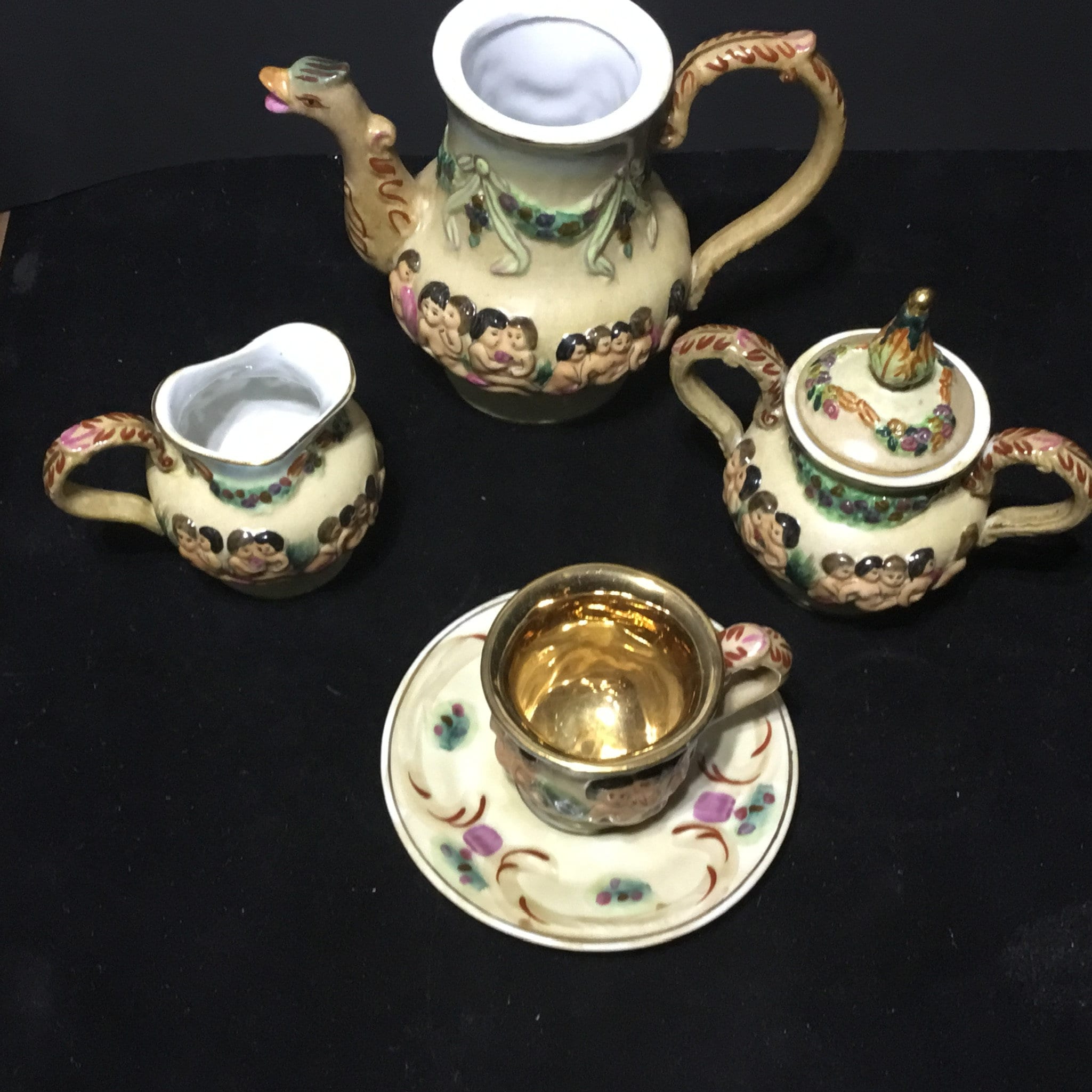 Vintage R. Capodimonte Tea Set in A Box - Etsy