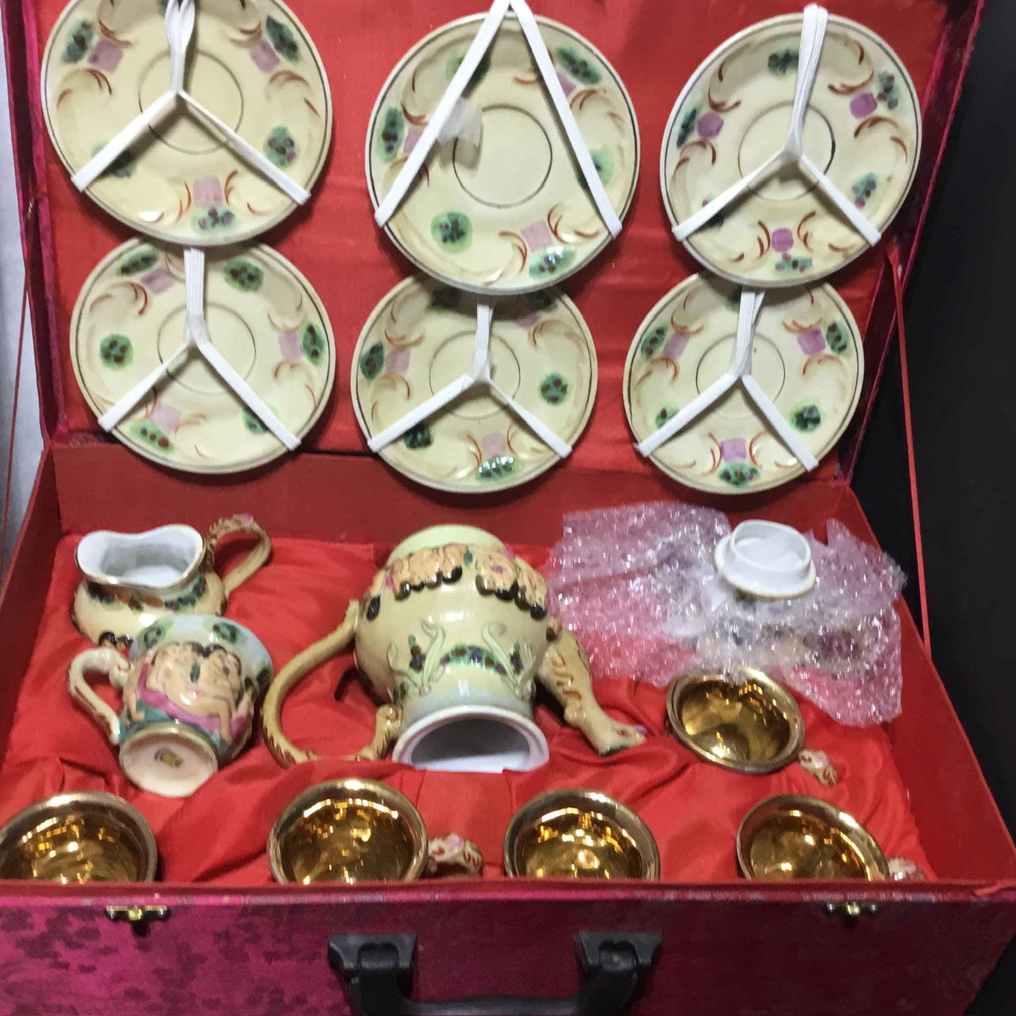 Vintage R. Capodimonte Tea Set in A Box - Etsy