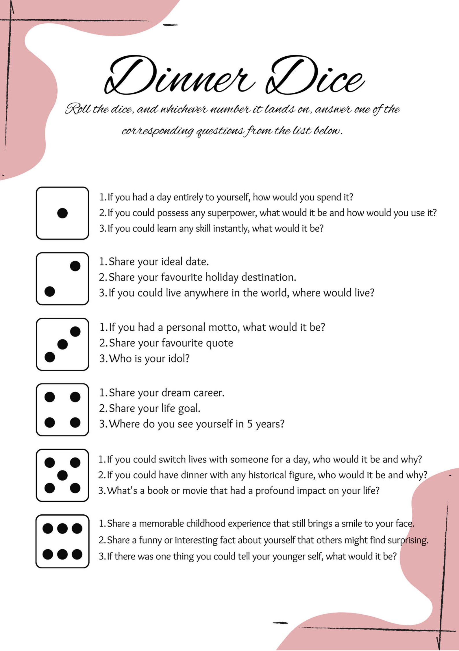 Ultimate Dinner Party Games Bundle 20 Games Included Family and Friends ...