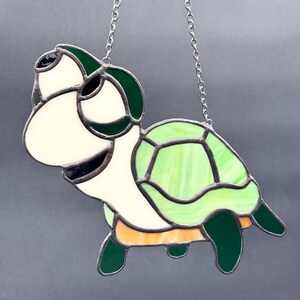 Stained Glass Turtle Suncatcher Stain Glass Turtle Handmade by Ivy’s ...