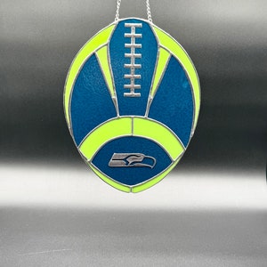 Stained Glass Seahawks Football Homemade Stain Glass Seahawks Art ...