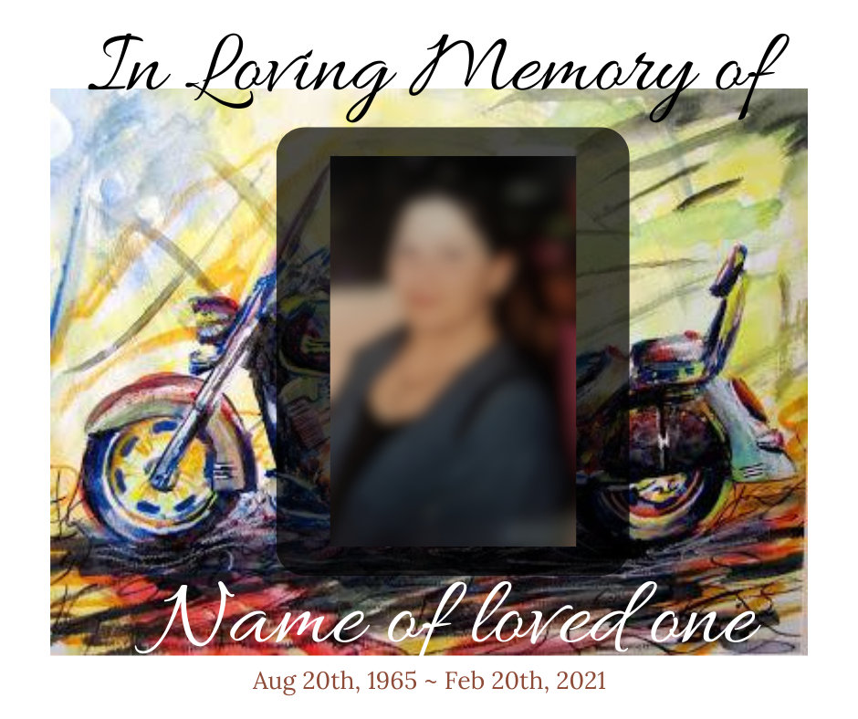 Custom Motorcycle Memorial Poster/photo - Etsy