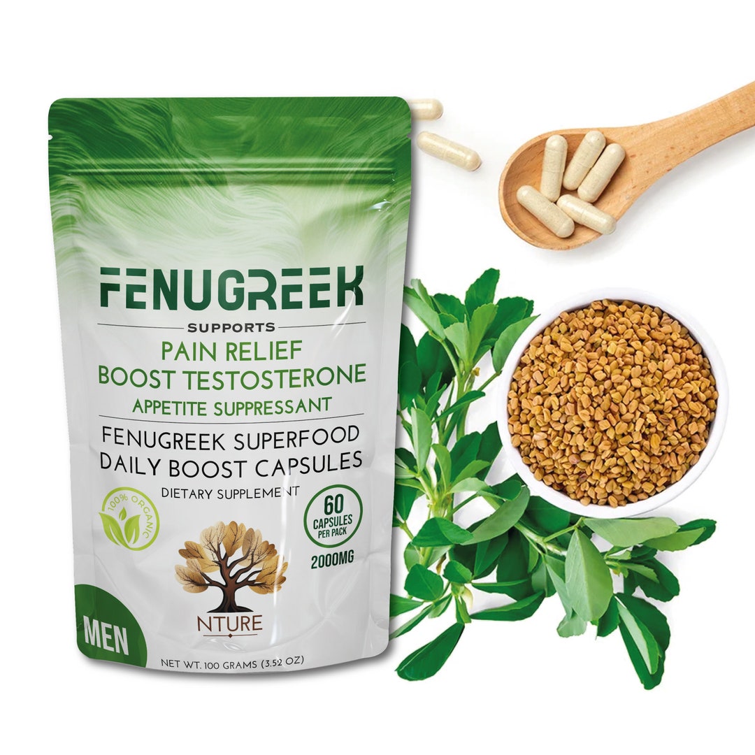 Fenugreek Capsules 2000mg 60 Fenugreek Pills Vegetarian - Etsy