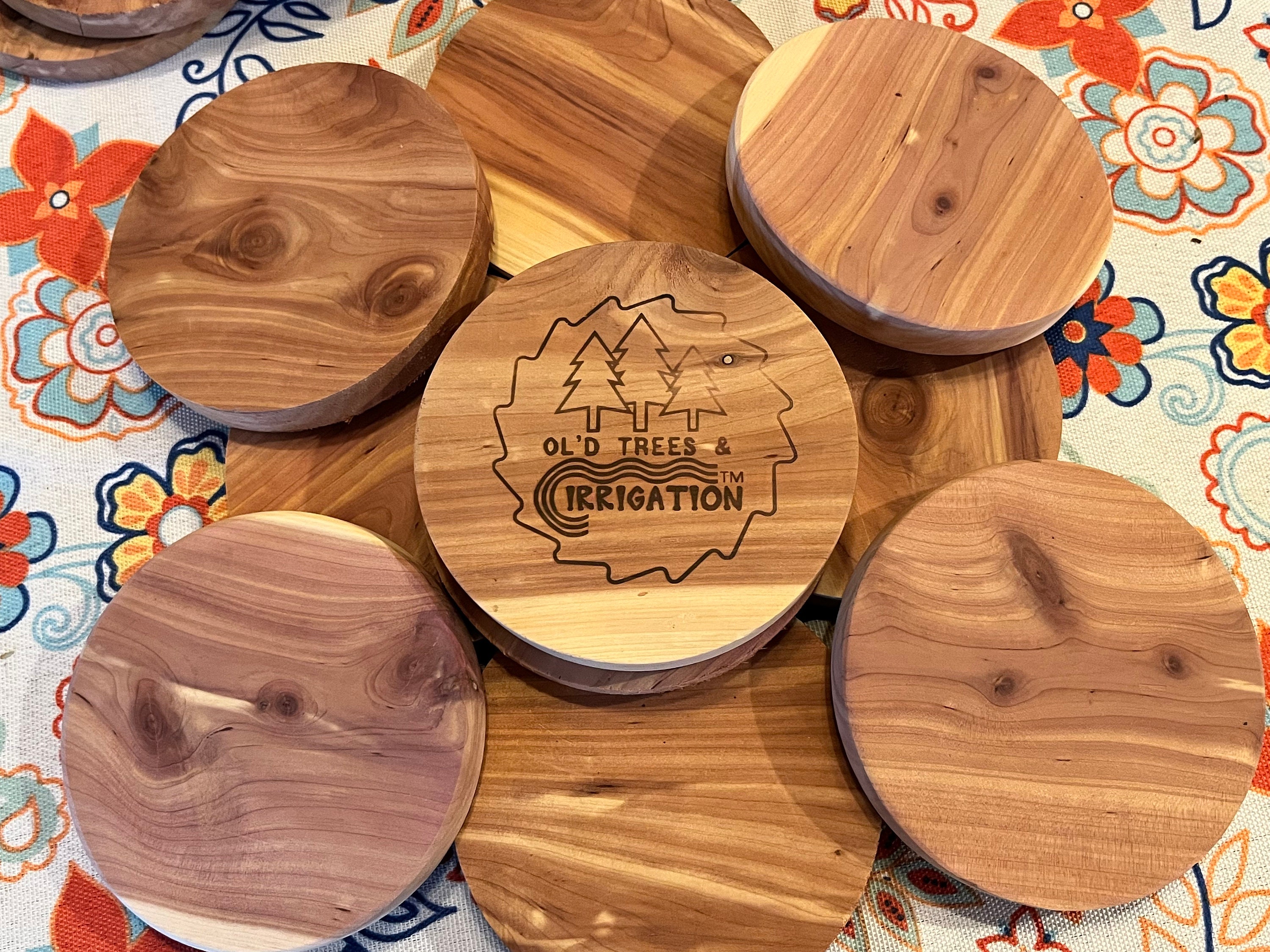 Rustic Eastern Red Cedar Coasters, Set of 4 - Etsy
