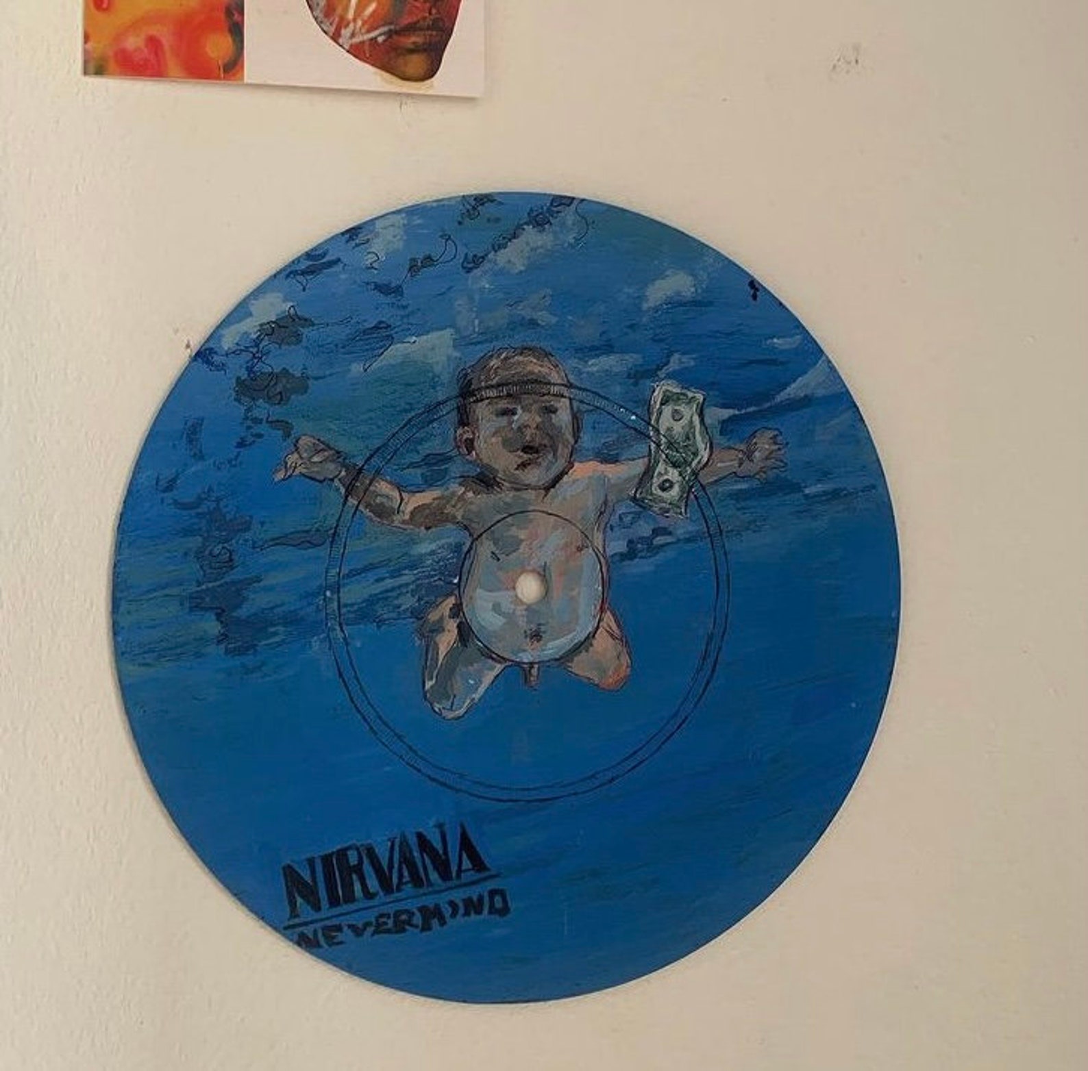 Nevermind Nirvana Record Painting - Etsy