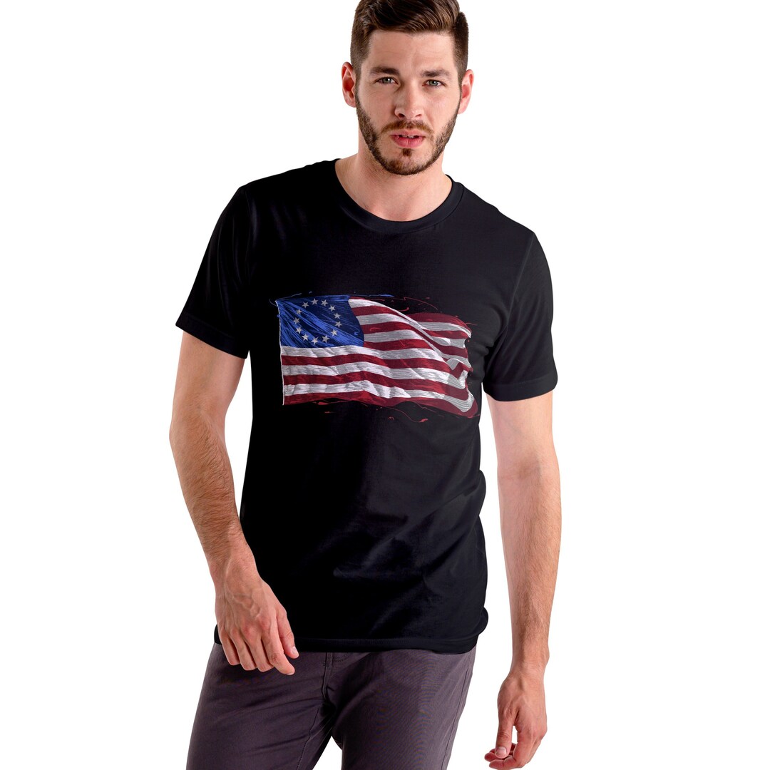 USA Flag Betsy Ross Signature T-shirt - Etsy