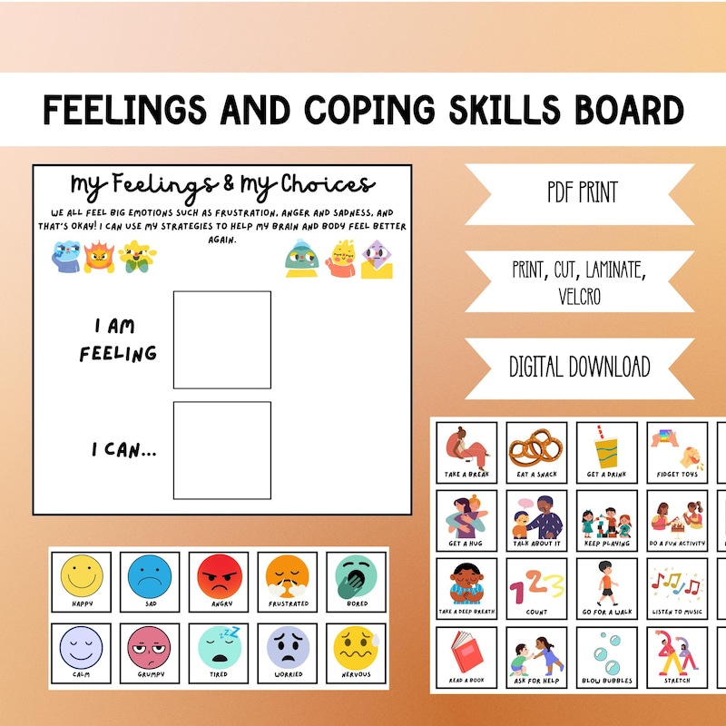 Autism Visual Emotions - Etsy UK