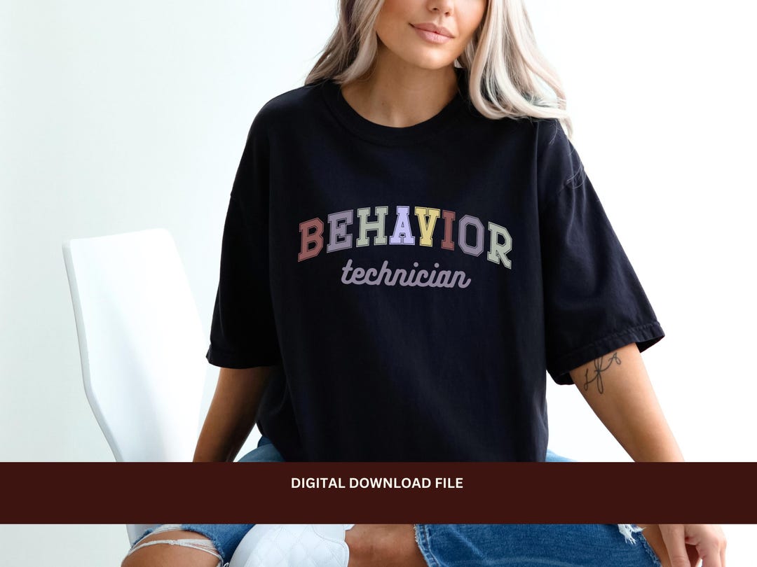 Varsity Style RBT Png Svg File, Collegiate Aba Behavior Technician PNG ...