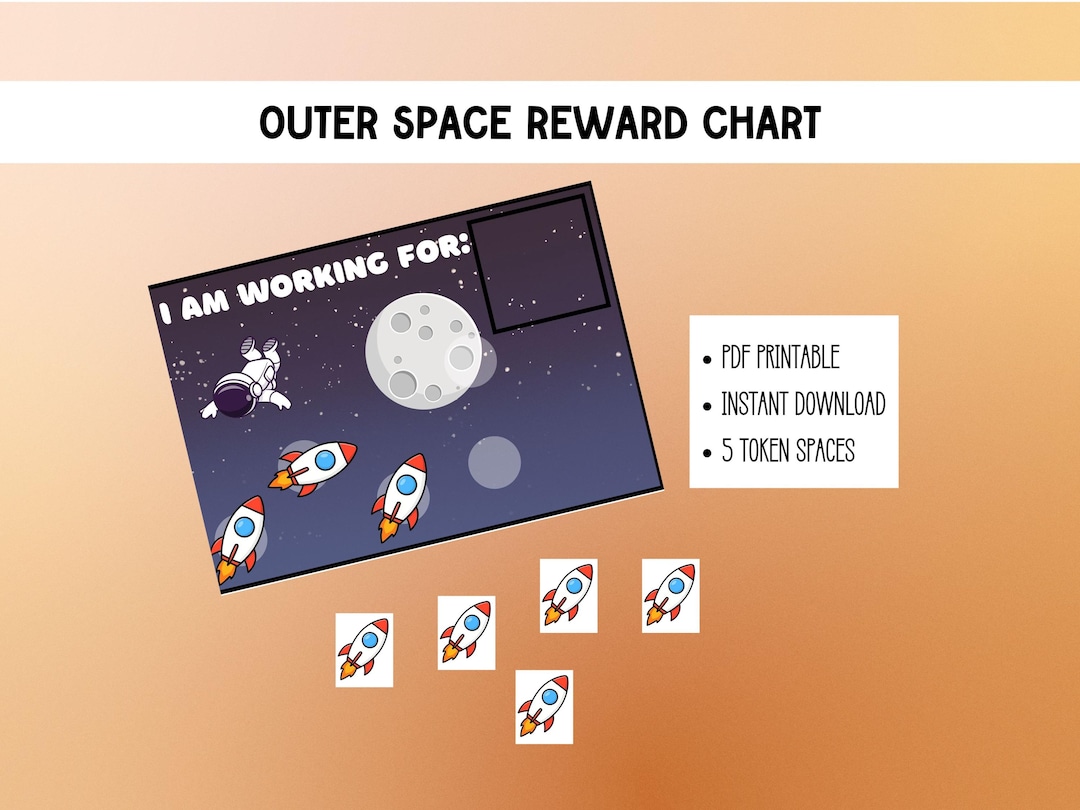 Outer Space Themed Token Board, Astronaut Token Economy, Kids Reward ...