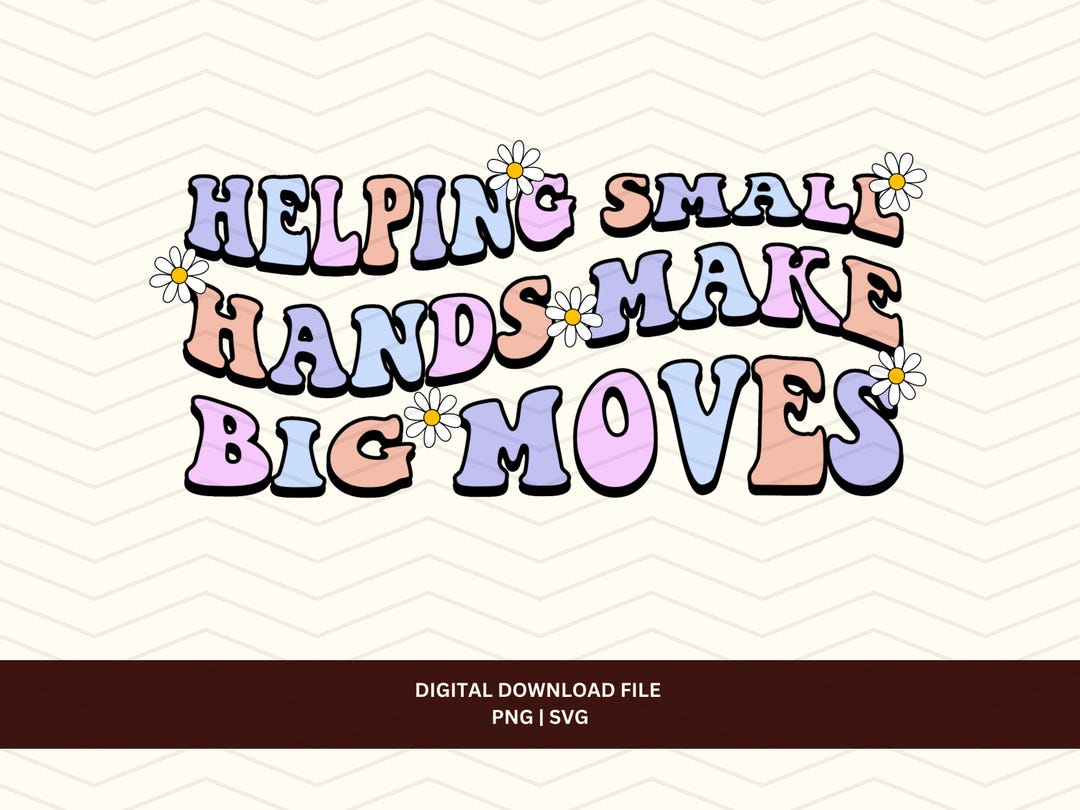 Occupational Therapy Groovy Png Svg File, Retro Helping Small Hands ...