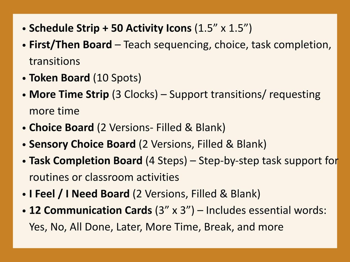 Complete Autism Visual Supports Bundle for Home School Schedule Strips ...
