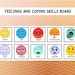 Feelings and Coping Skills Card for Kids, Emotional Regulation Visual ...