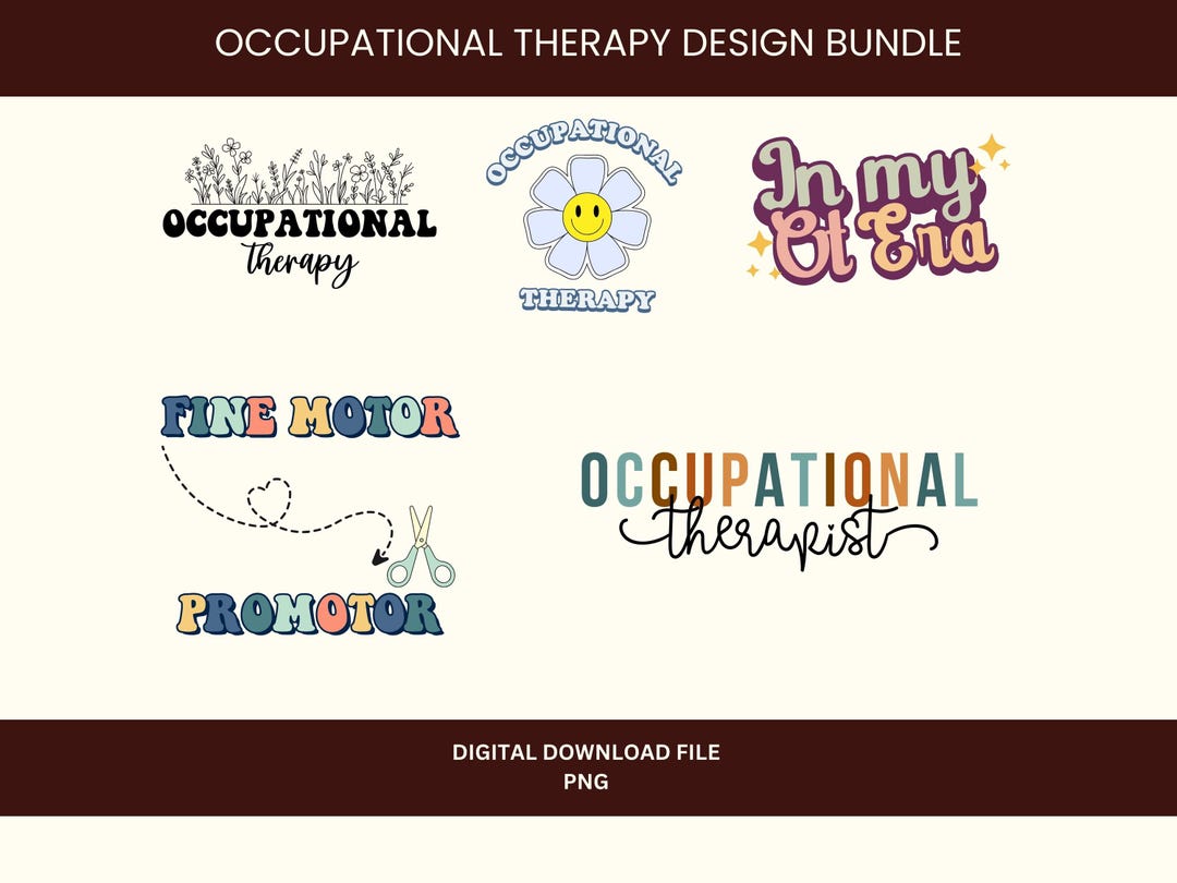 Occupational Therapy Design Bundle Png Svg File, Occupational Therapist ...