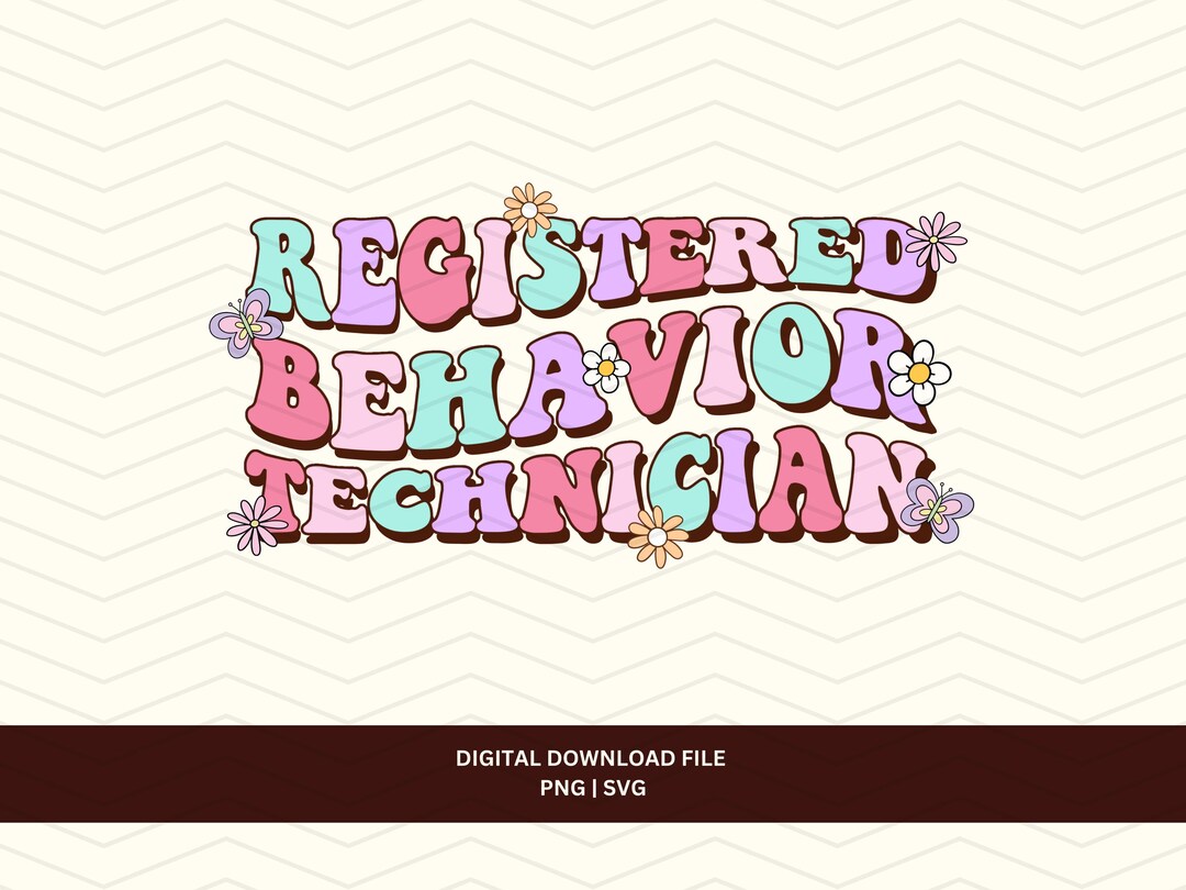 Spring Floral RBT Png Svg File, Easter RBT Design, Retro Behavior Tech ...