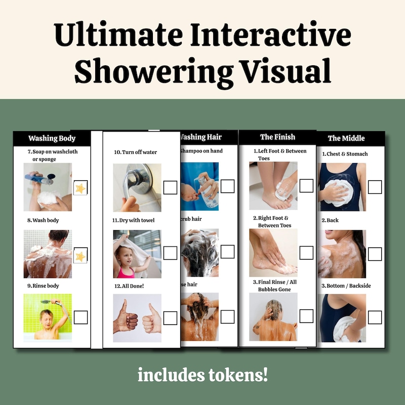Shower Schedule Printable - Etsy