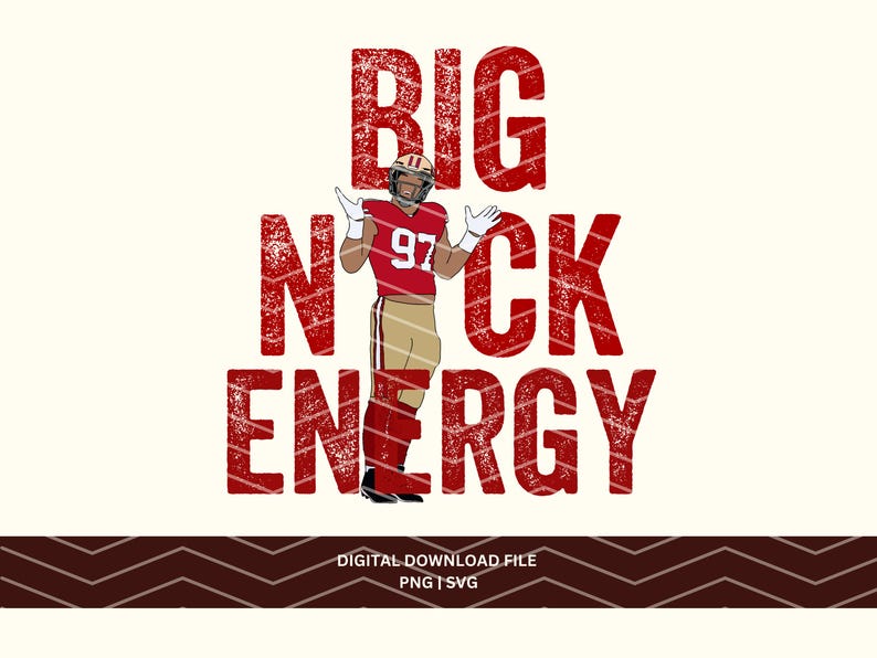 Big Nick Energy, Fútbol Americano de San Francisco, Diseño Bosa (PNG ...