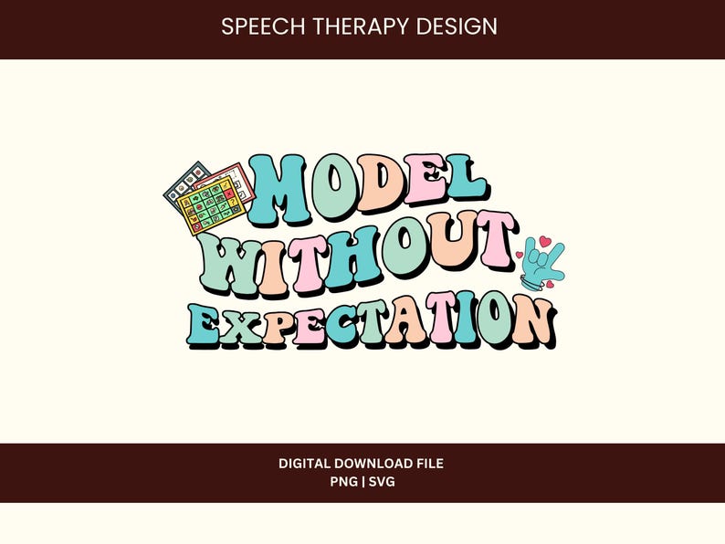 Speech Therapy Png Svg File, Model Without Expectation Design, Slp Slpa ...