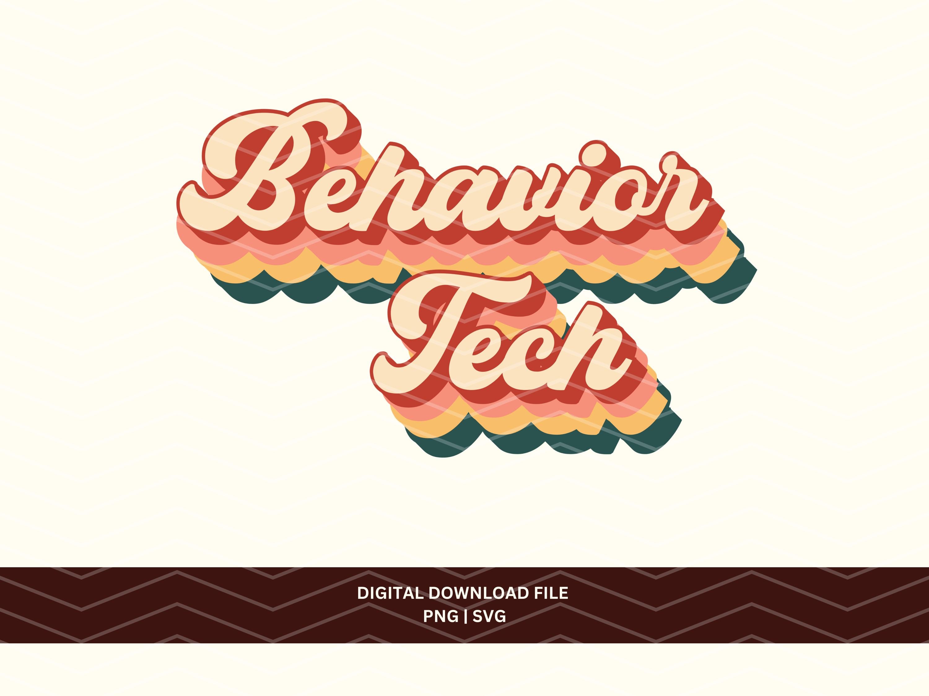 Retro Behavior Tech Png Svg File, Retro RBT Design, Behavior Tech T ...