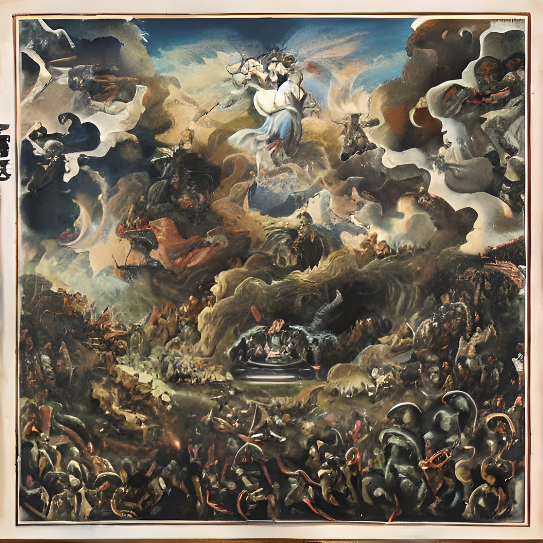 The War Heaven and Hell - Etsy