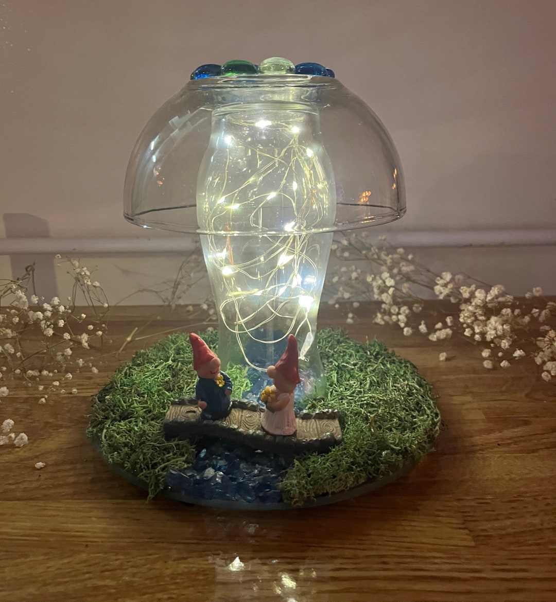 Gnome Miniature Fairy Light Decor Wedding Day Twinkle Light Diorama ...