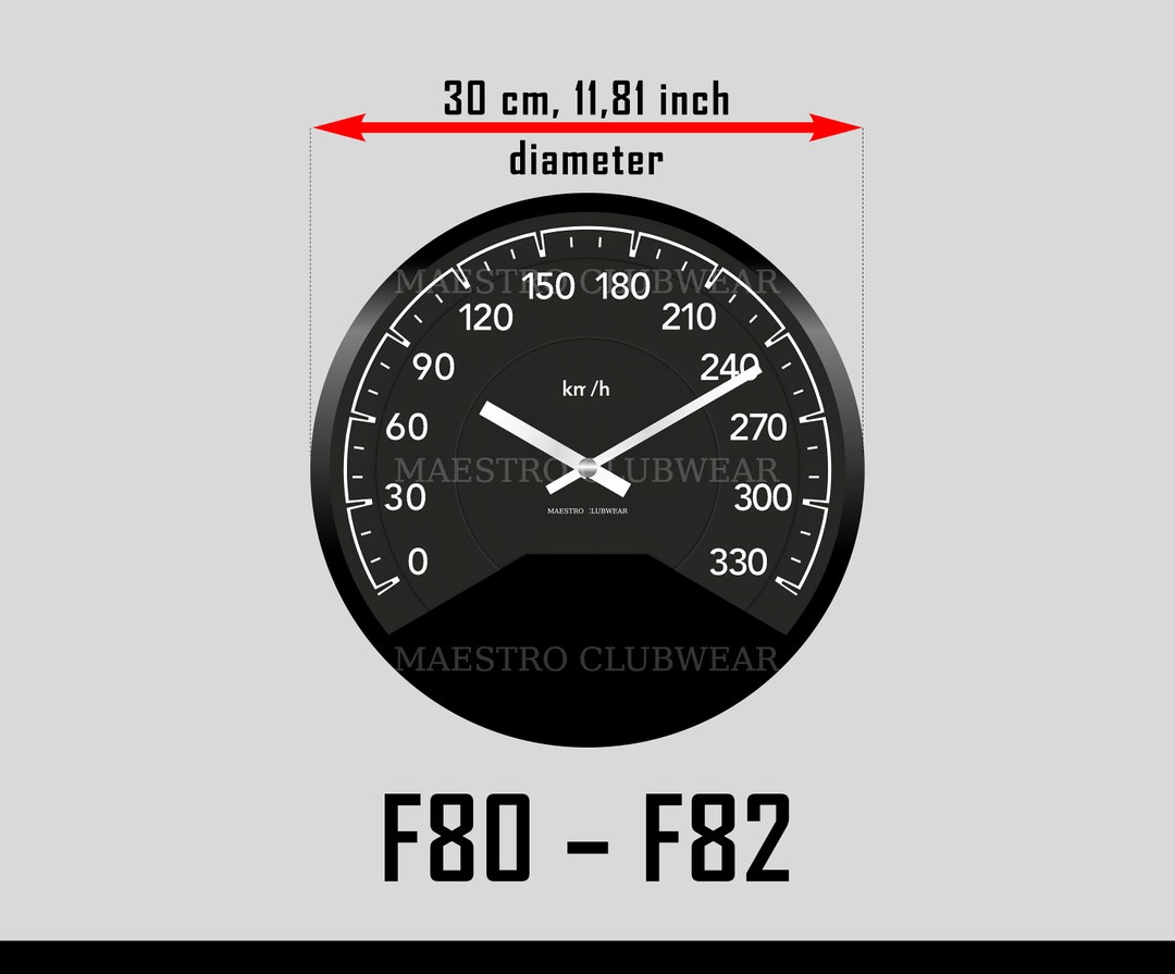 BMW F80 F82 Inspired Tachometer Wall Clock - Etsy