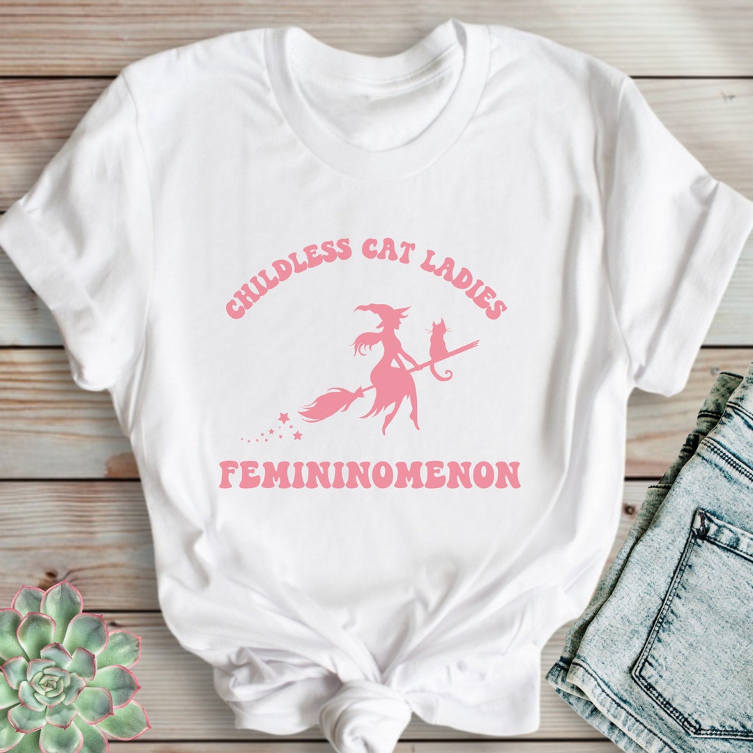 Childless Cat Lady Femininominon Halloween Kamala Harris Shirt Madam ...
