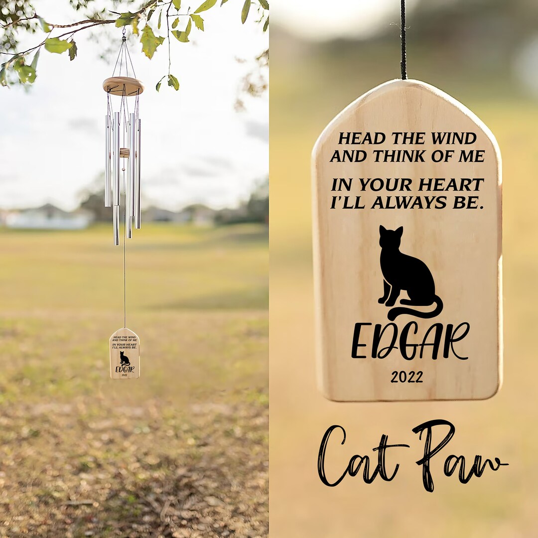Personalized Wind Chimes in Memory Dog Pet Loss - Etsy