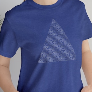 Code Triangle Shirt Famous Code Snippets Graphic Tee, Techwear, Shirts ...