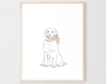 White Labrador Retriever Print Dog Nursery Print Puppy - Etsy