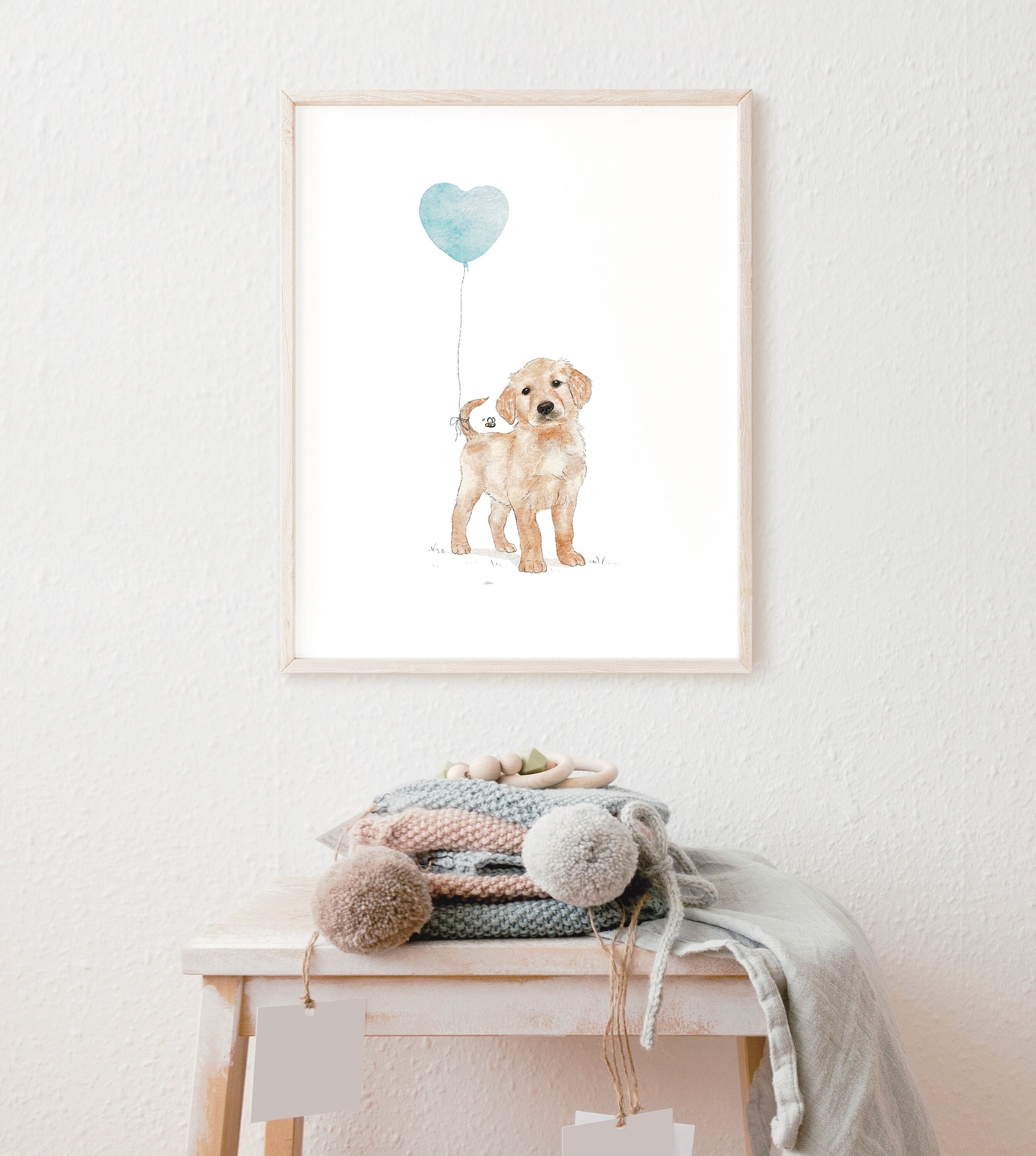 Golden Retriever Print, Dog Nursery Decor, Puppy Nursery Art, Nursery ...